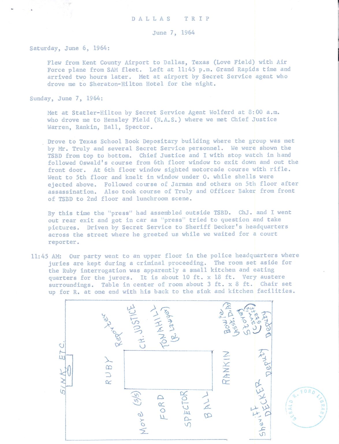 Warren Commission – Ford in Focus