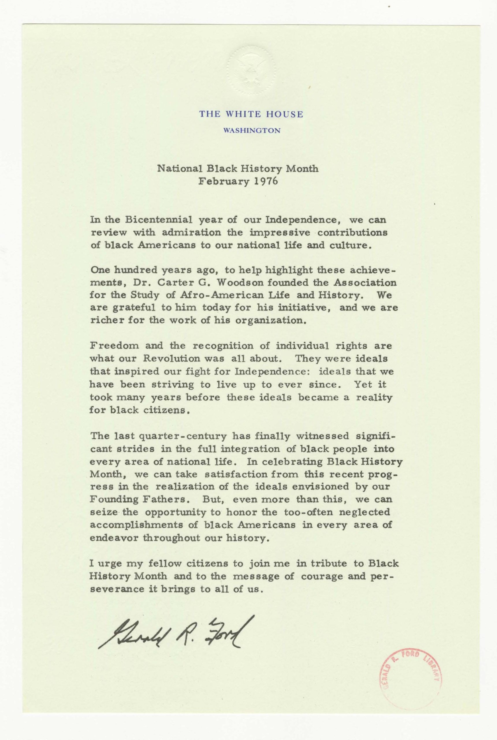 Recognition of Black History Month – Ford in Focus