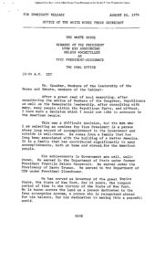 Vice President Rockefeller – Ford in Focus