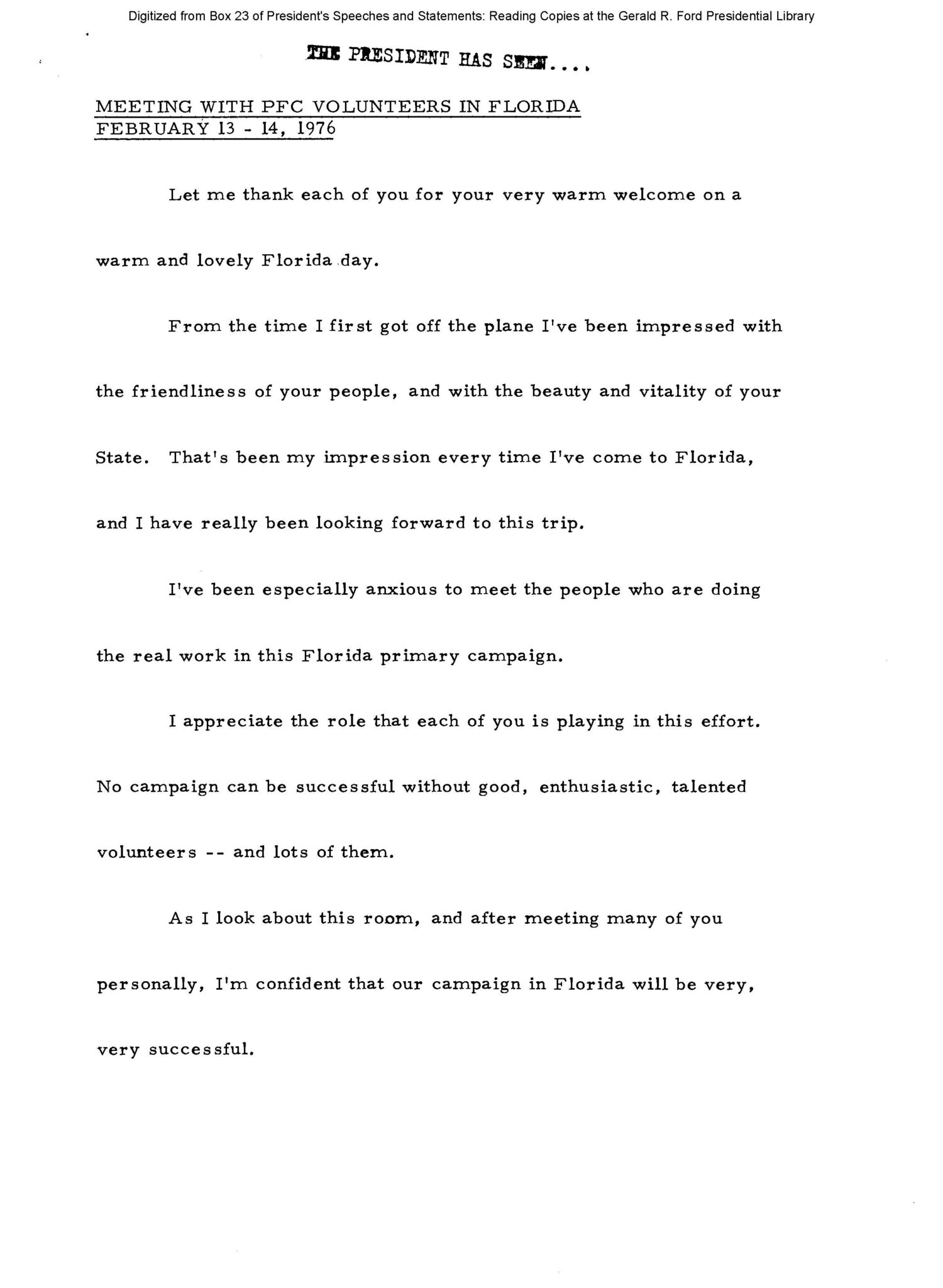 Our All-American Valentine, President Ford – Ford in Focus